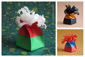 Festive Origami Twist-Box – Leyla Torres – Origami Spirit