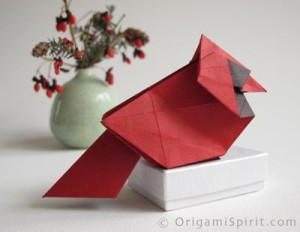 Origami Northern Cardinal – Leyla Torres – Origami Spirit