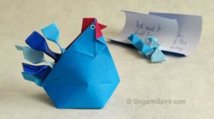 Make an Origami Hen-Box –Updated and Improved Video! – Leyla Torres ...