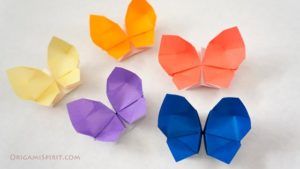 Make a Rainbow of Origami Butterflies – Leyla Torres – Origami Spirit