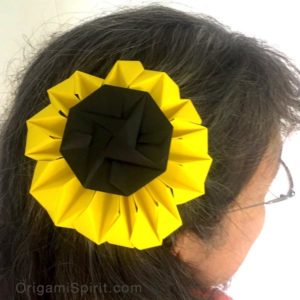 Origami Sunflower (1 of 2) -Bring Joy to Your Life! – Leyla Torres ...