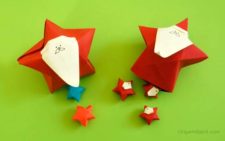 Origami Santa Claus -It’s a Star and a Christmas Box Too! – Leyla ...
