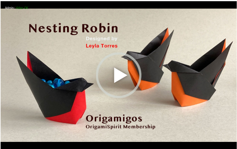 Nesting Robin – Tutorial – Leyla Torres – Origami Spirit